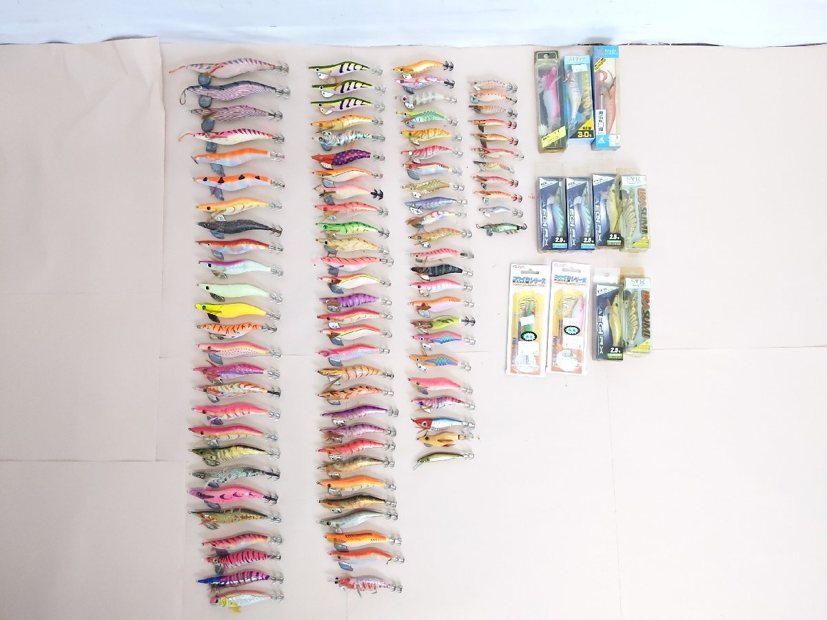 Yahoo!オークション - (管16988)エギ 100点セット 1.5 1.8 2.5 3.0 3.5...