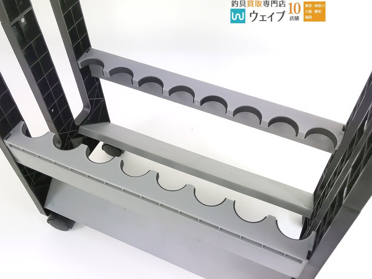 Yahoo!オークション - XOOX ロッドスタンド 16本用 キャスター付き ロ...