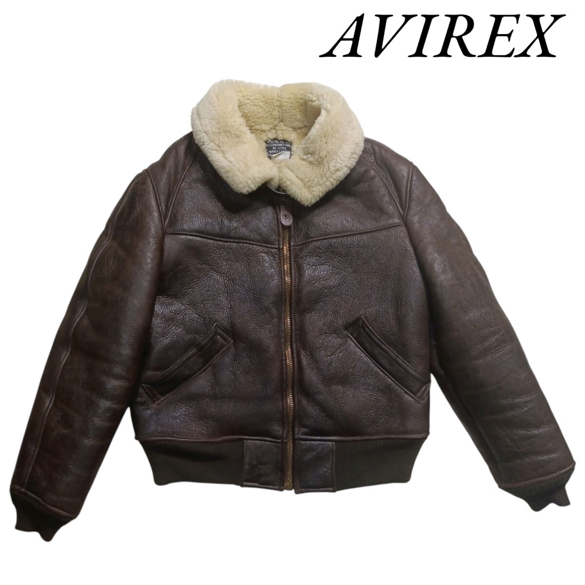 Yahoo!オークション - 70's AVIREX アヴィレックス ラム ムートン AIR ...