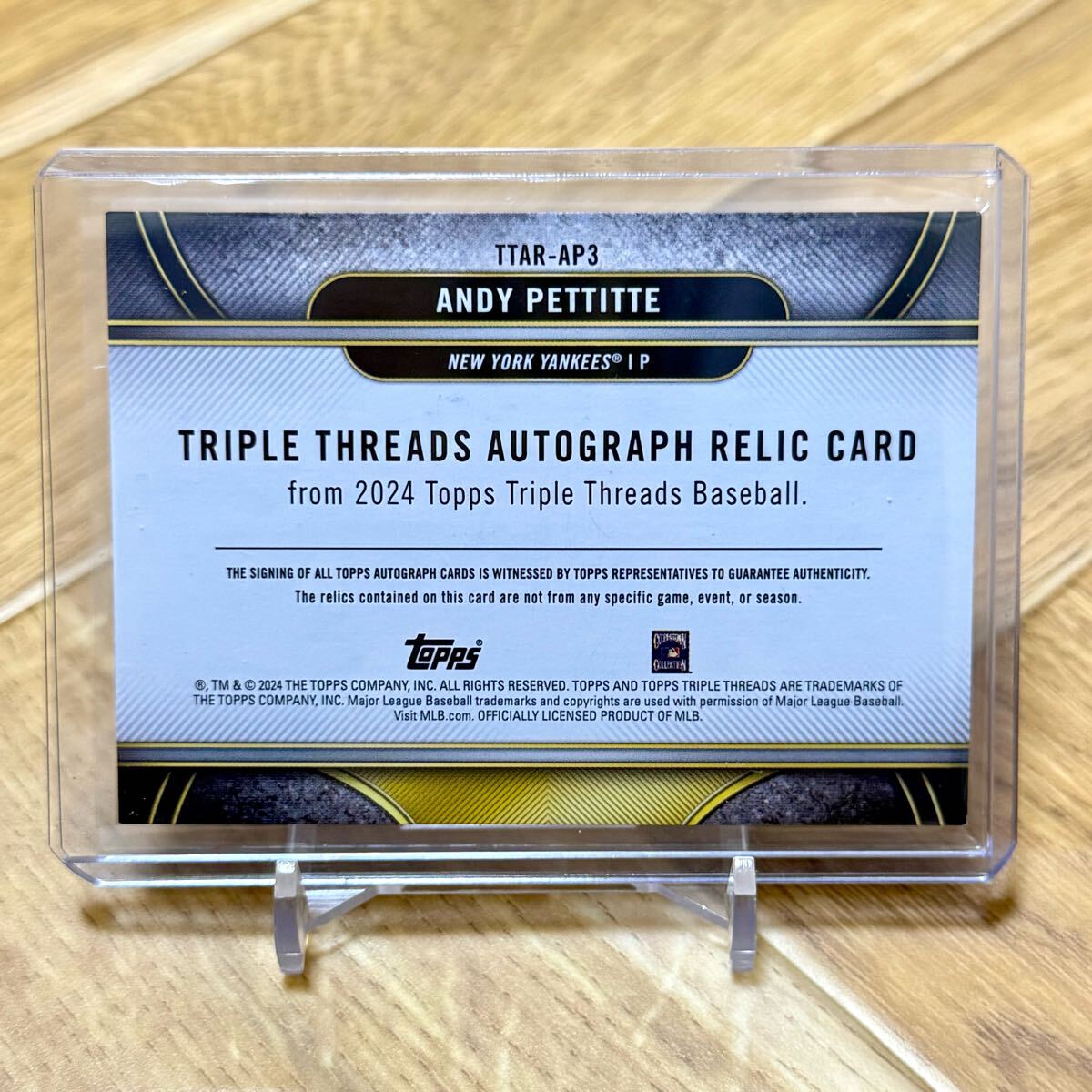 Yahoo!オークション - 1円スタート 2024 Topps Triple Threads Andy Pe...
