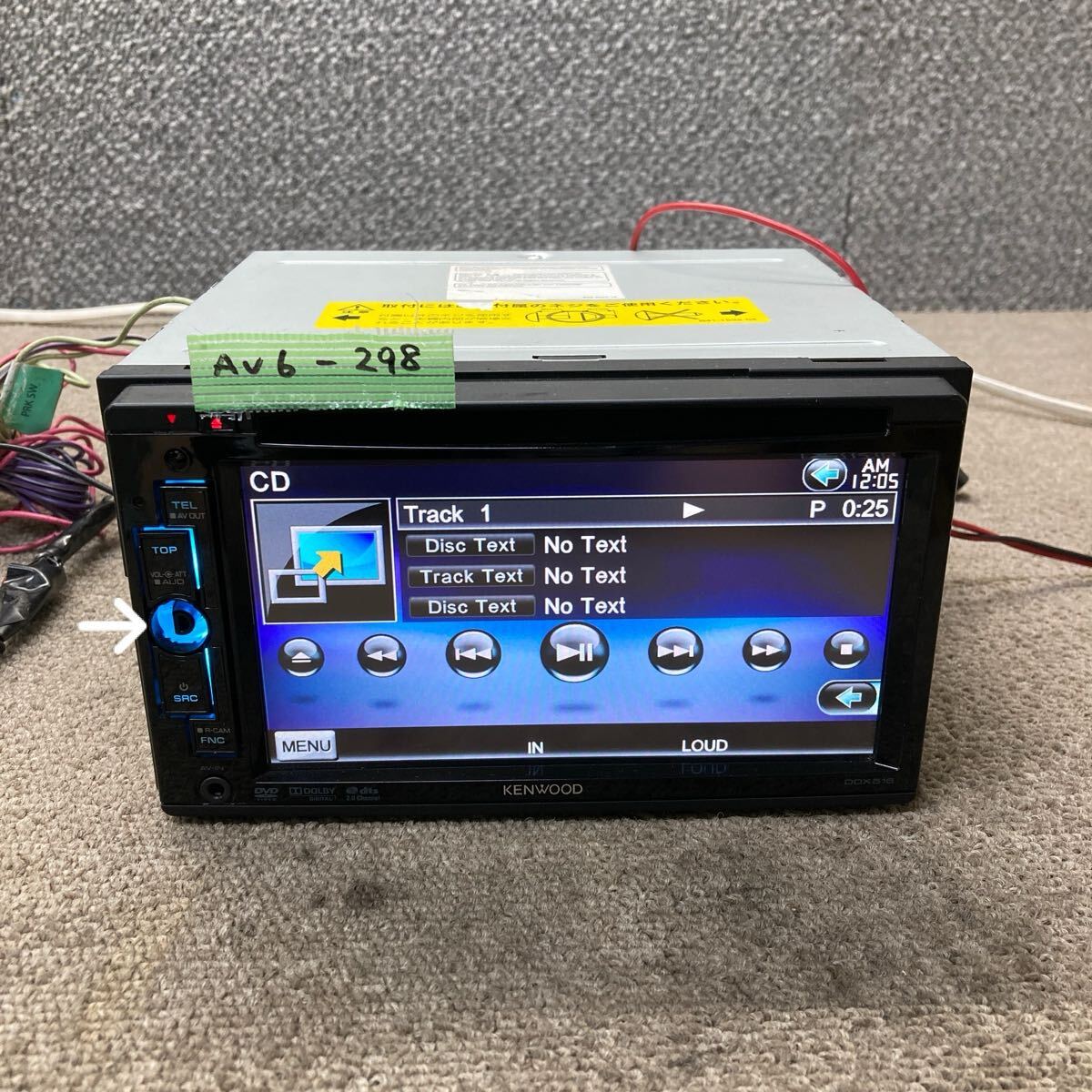 Yahoo!オークション - AV6-298 激安 カーステレオ DVDプレーヤー KENWO...