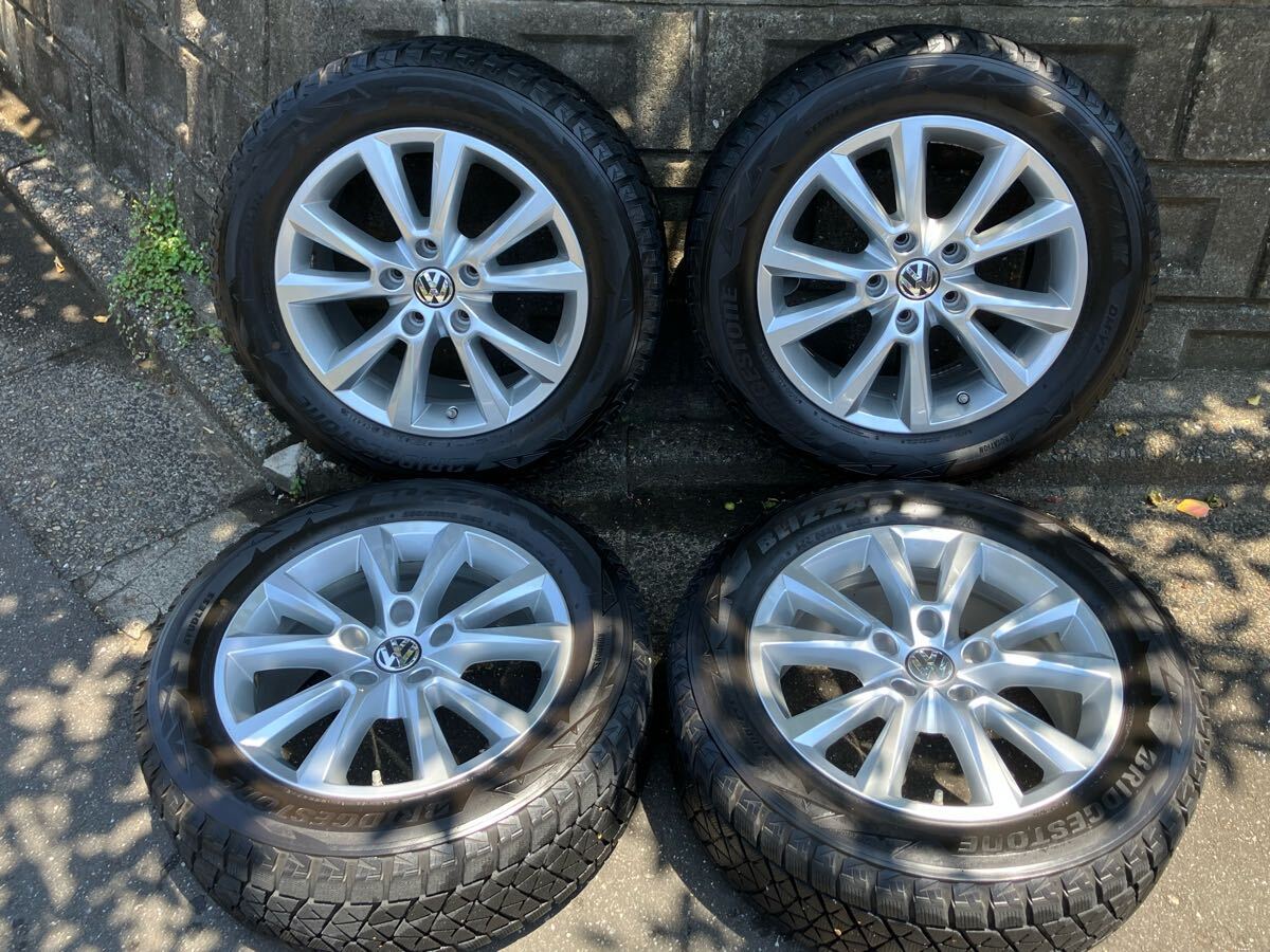 Yahoo!オークション - VW 7P トゥアレグ 純正ホイール18インチ+ブリザ...