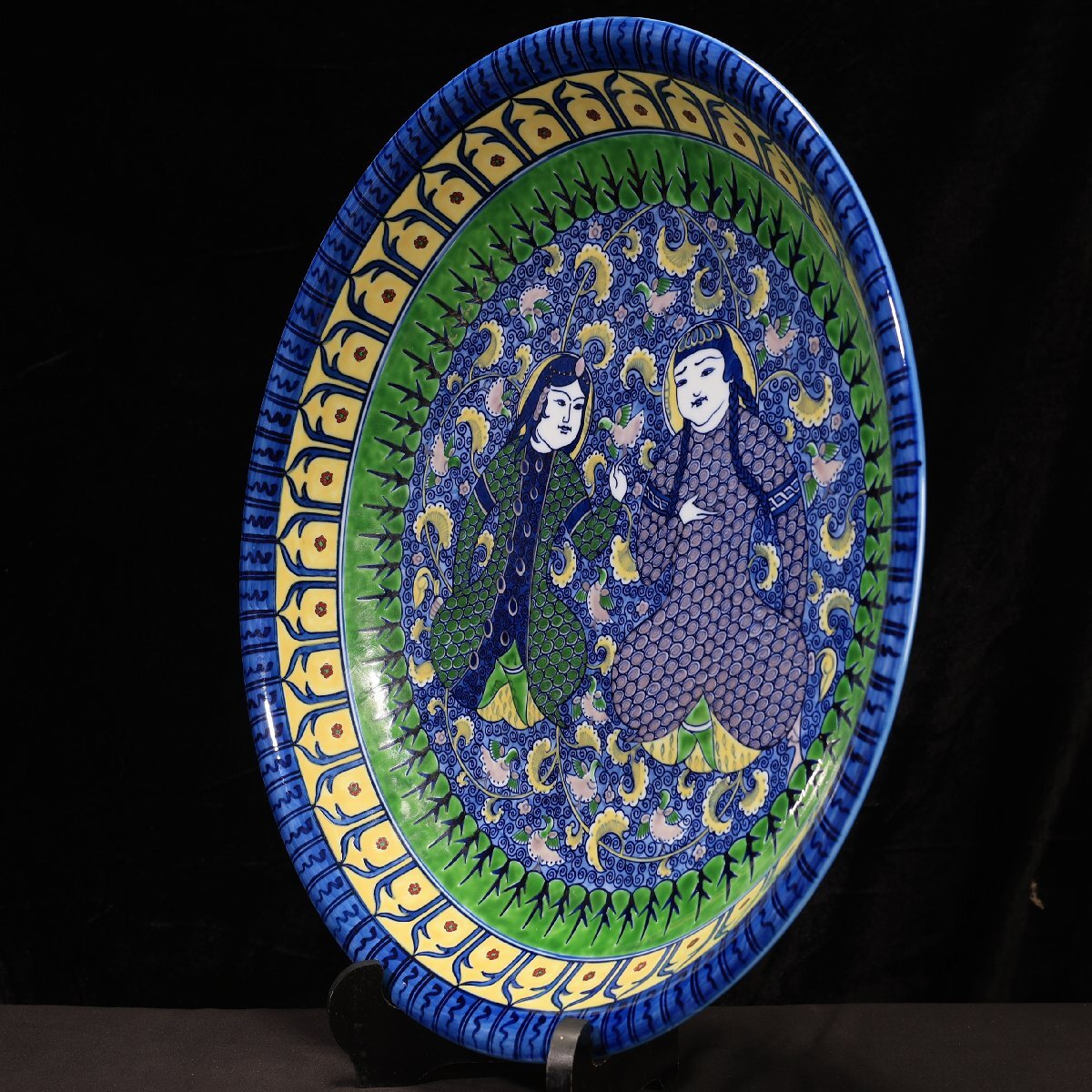 Yahoo!オークション - 【珍品堂】1円から C089-P66 源右衛門窯 染錦ミ...