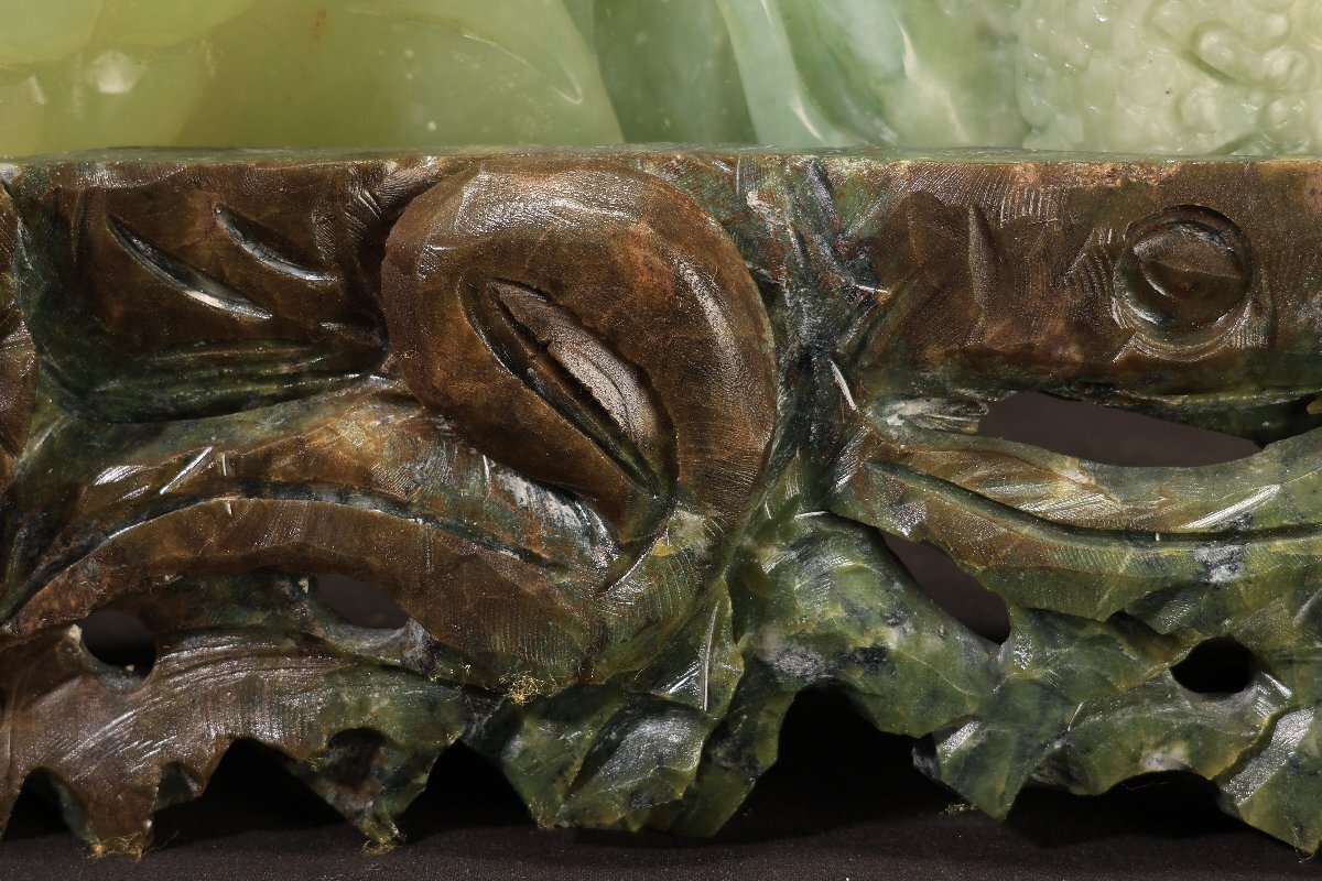 Yahoo!オークション - 【珍品堂】1円から B035-P05 置物 縁起物 細密彫...