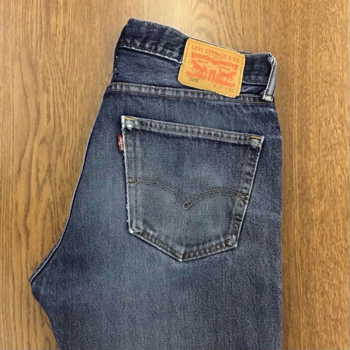Yahoo!オークション - 【GF171】Levi's 505 W33 L32 色落ち加工 ジーン...