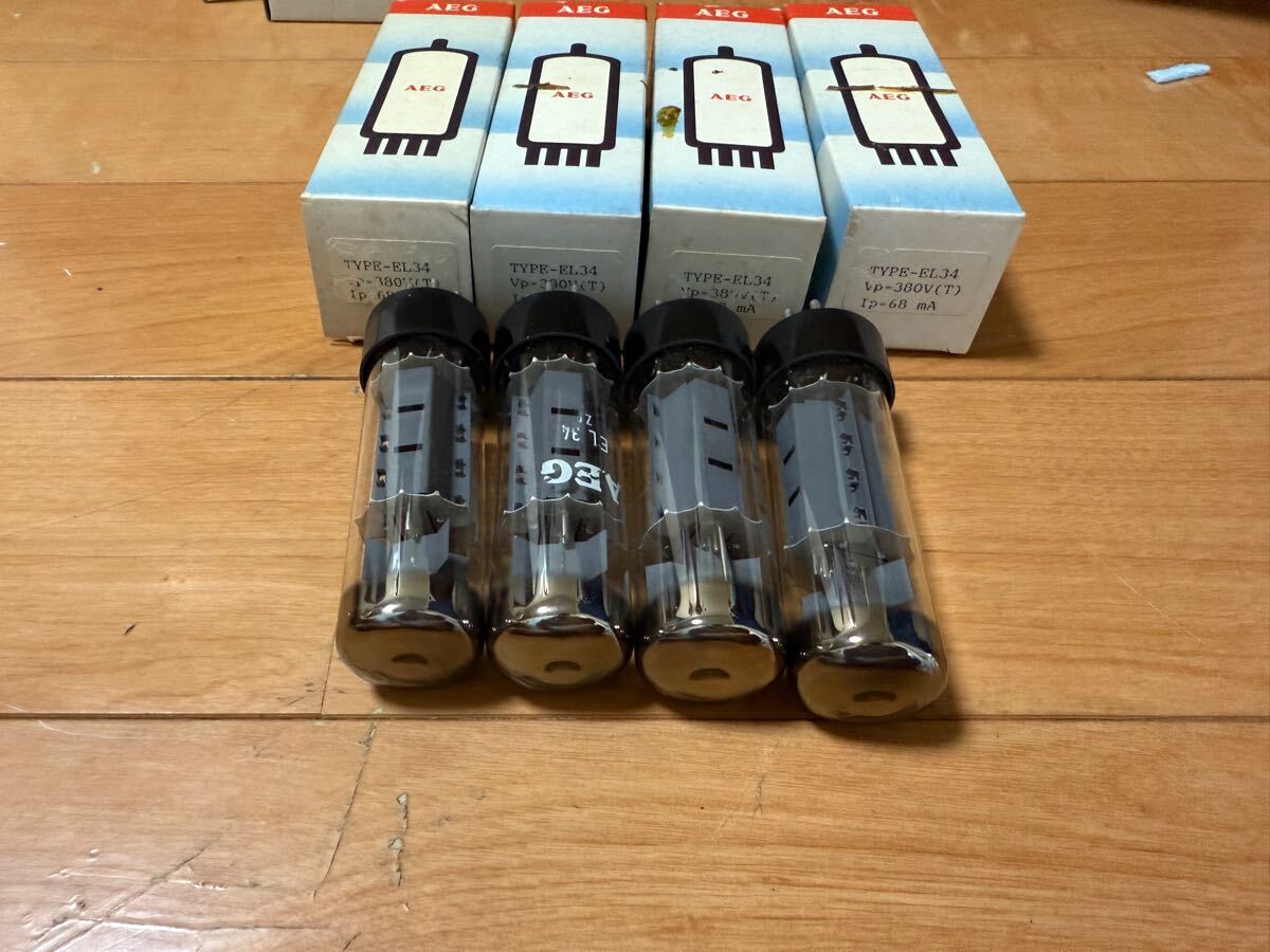 Yahoo!オークション - AEG EL34 真空管 4本ジャンク