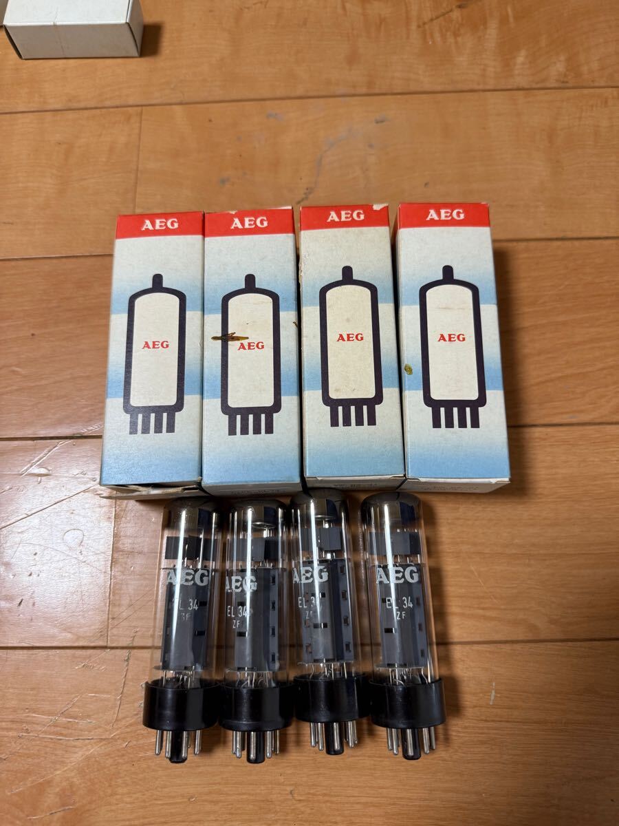 Yahoo!オークション - AEG EL34 真空管 4本ジャンク