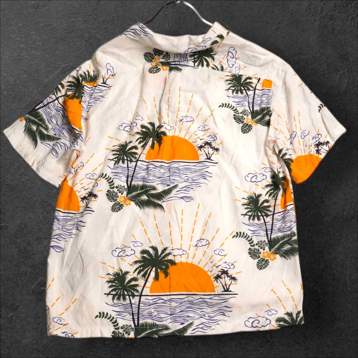 Yahoo!オークション - 100円＠H532@ NANO universe アロハシャツ 開襟...