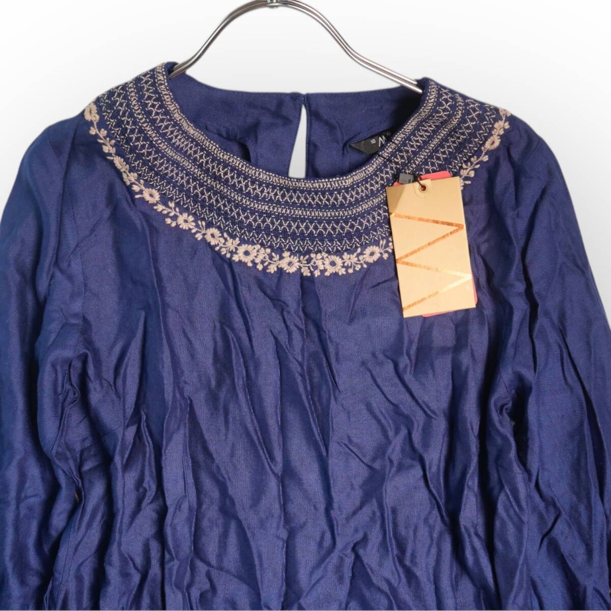 Yahoo!オークション - 100円＠H872@ 新品タグ付き 刺繍デザインワンピ...