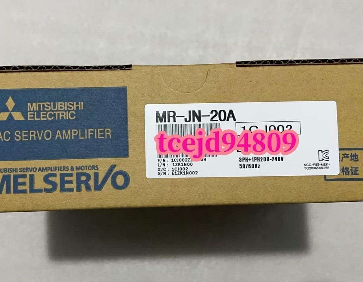 Yahoo!オークション - 新品 MITSUBISHI/三菱電機 MR-JN-20A サーボドラ...