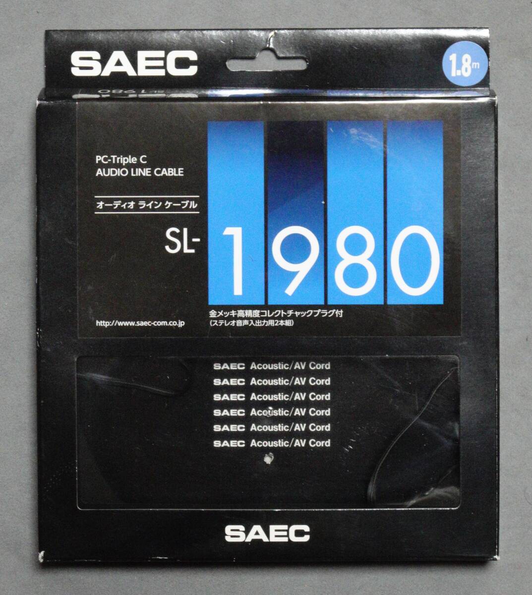 Yahoo!オークション - サエク SAEC ラインケーブル SL-1980 1.8m PC-Tr...