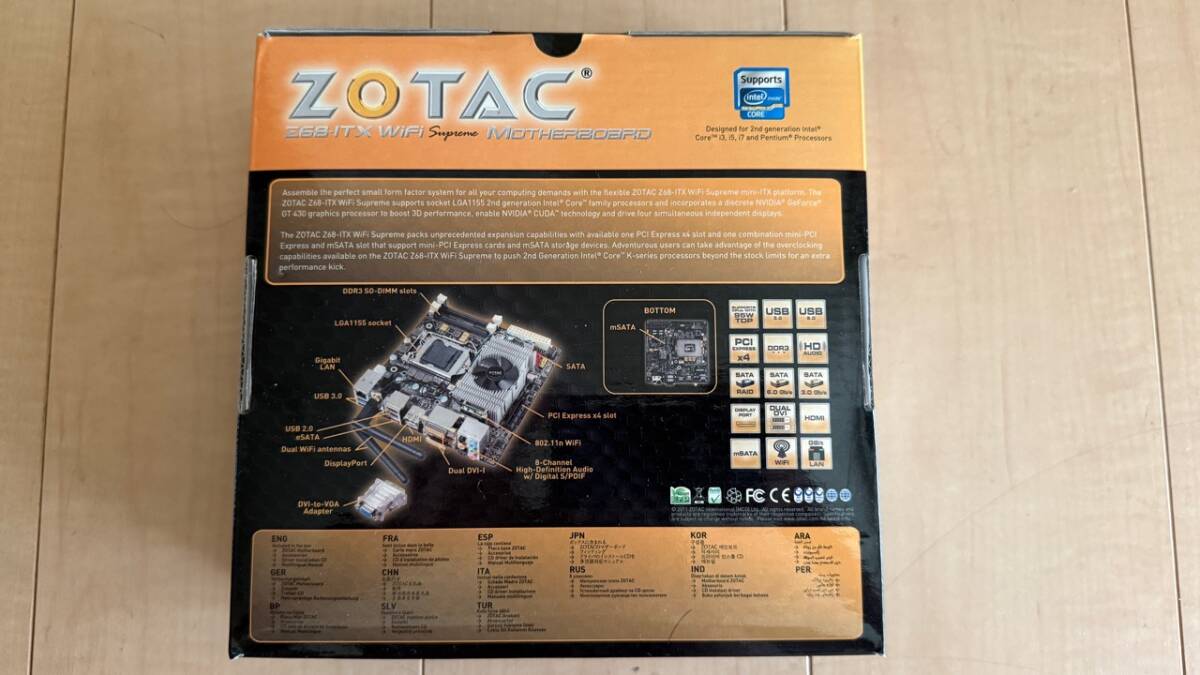 Yahoo!オークション - ZOTAC Z68-ITX WiFi 付属品未使用