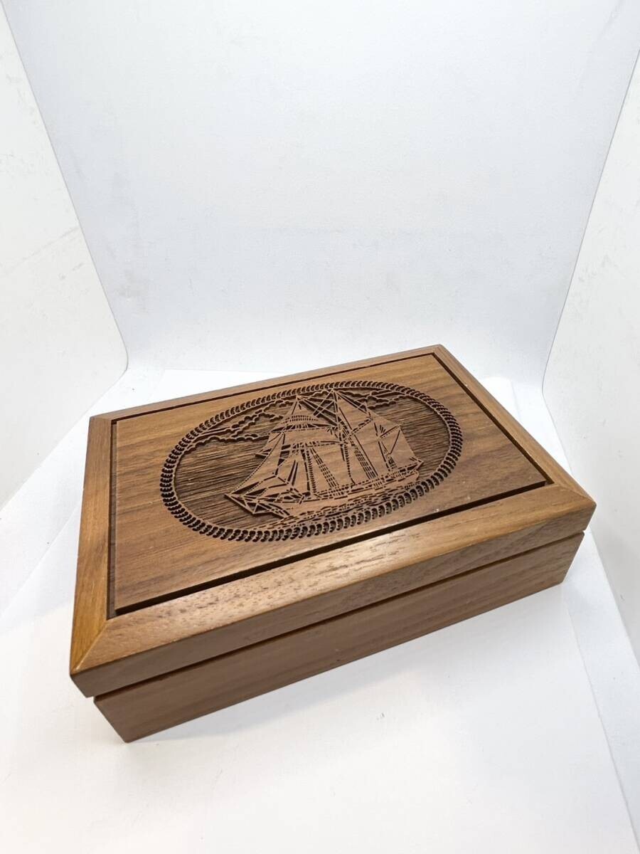 Yahoo!オークション - A) 木製 木箱 箱 記念品 木製ケース ジュエリー...