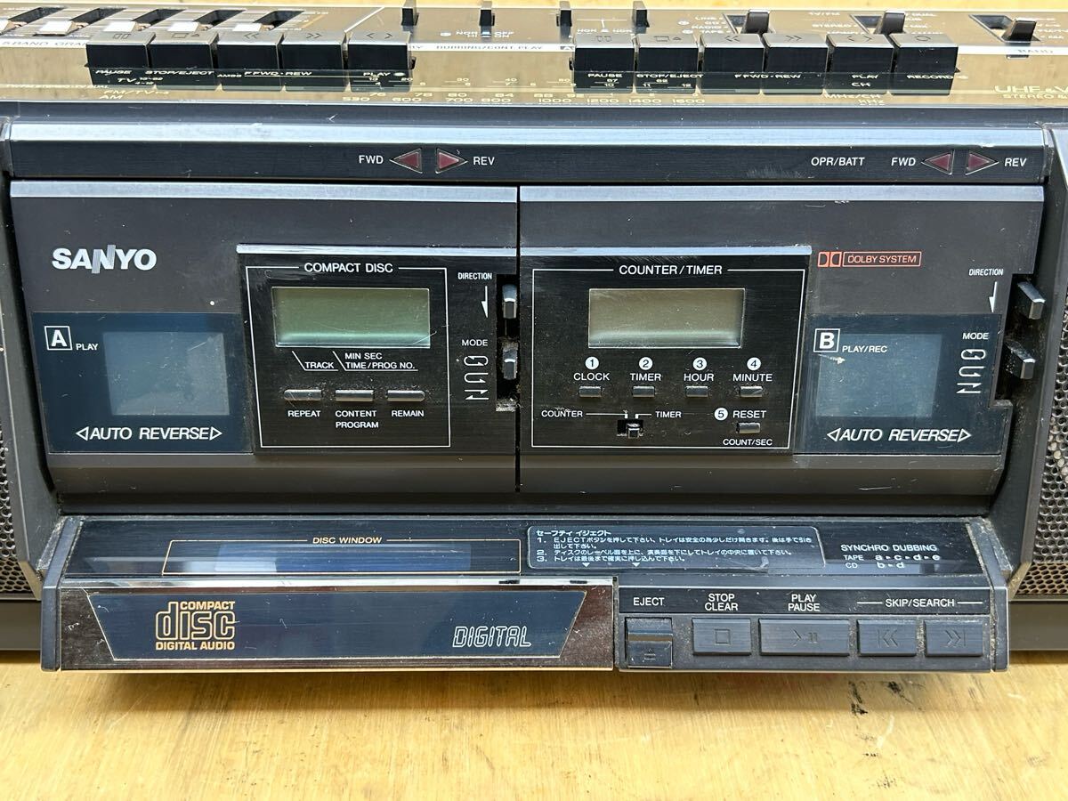 Yahoo!オークション - SANYO CDラジオカセット PH-WCD3 ラジカセ ダブ...