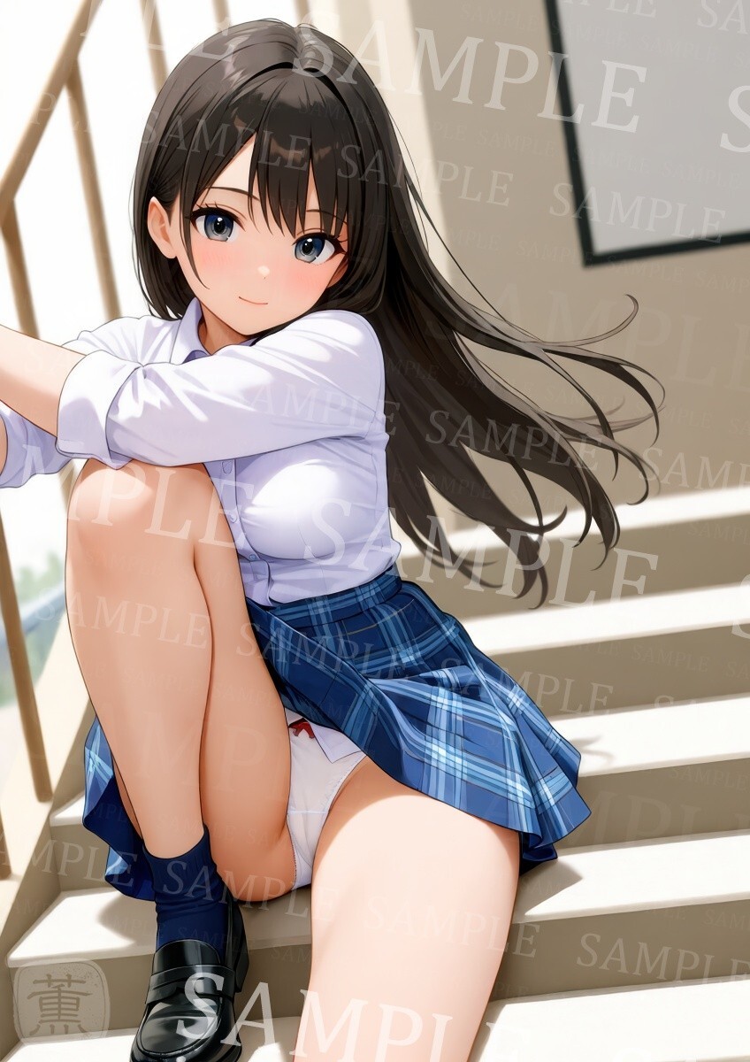 Yahoo!オークション - 7070【かおる】パンチラ オリジナル A4 アート ...