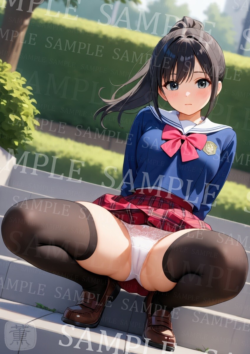 Yahoo!オークション - 7141【かおる】パンチラ オリジナル A4 アート ...