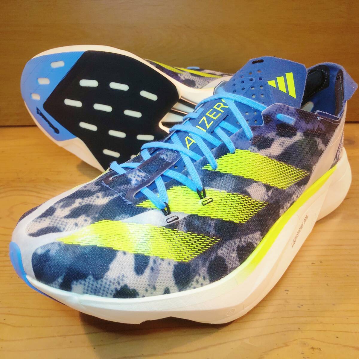 Yahoo!オークション - Adidas/ Adizero Adios Pro 3/ 27.0 cm/ ブルー...