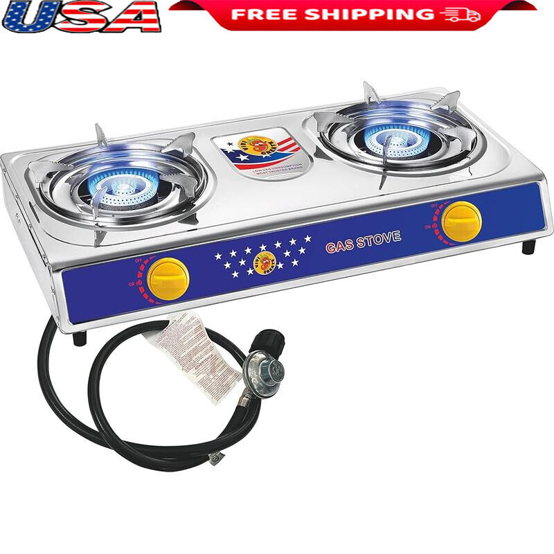 Yahoo!オークション - 20000 BTU 2 Burner Outdoor Propane Stove Auto...