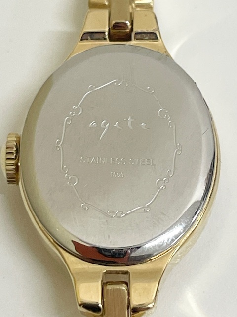 Yahoo!オークション - 【稼働品】agete アガット レディース 腕時計 15...