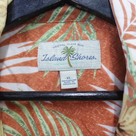 Yahoo!オークション - O732 2000年代製 Island Shores 半袖アロハシャ...