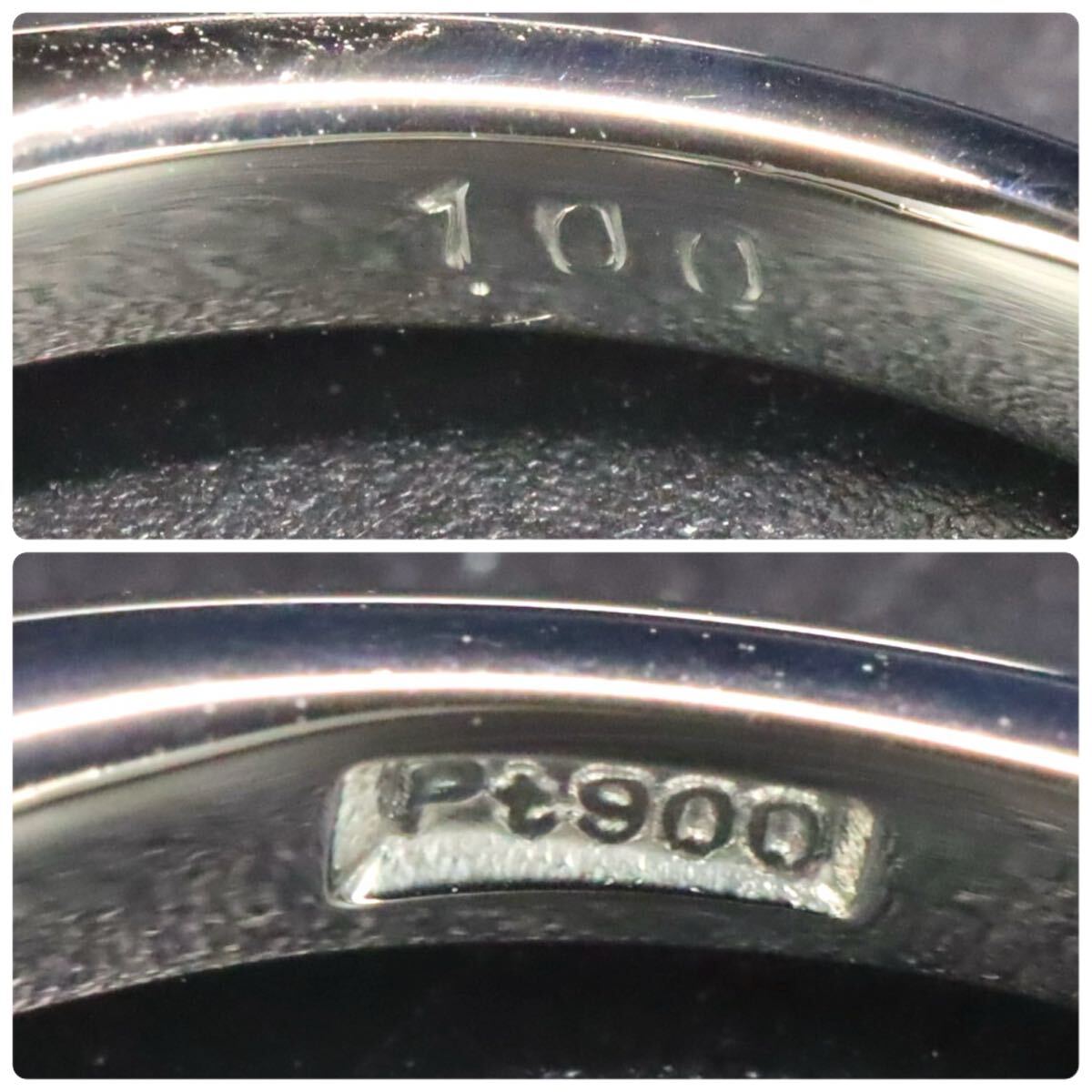 Yahoo!オークション - 1.00ct Pt900 天然ダイヤモンドリング J 約4.5g ...