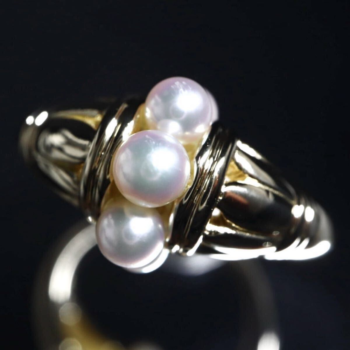 Yahoo!オークション - K18 MIKIMOTO(ミキモト) アコヤ本真珠リング J ...