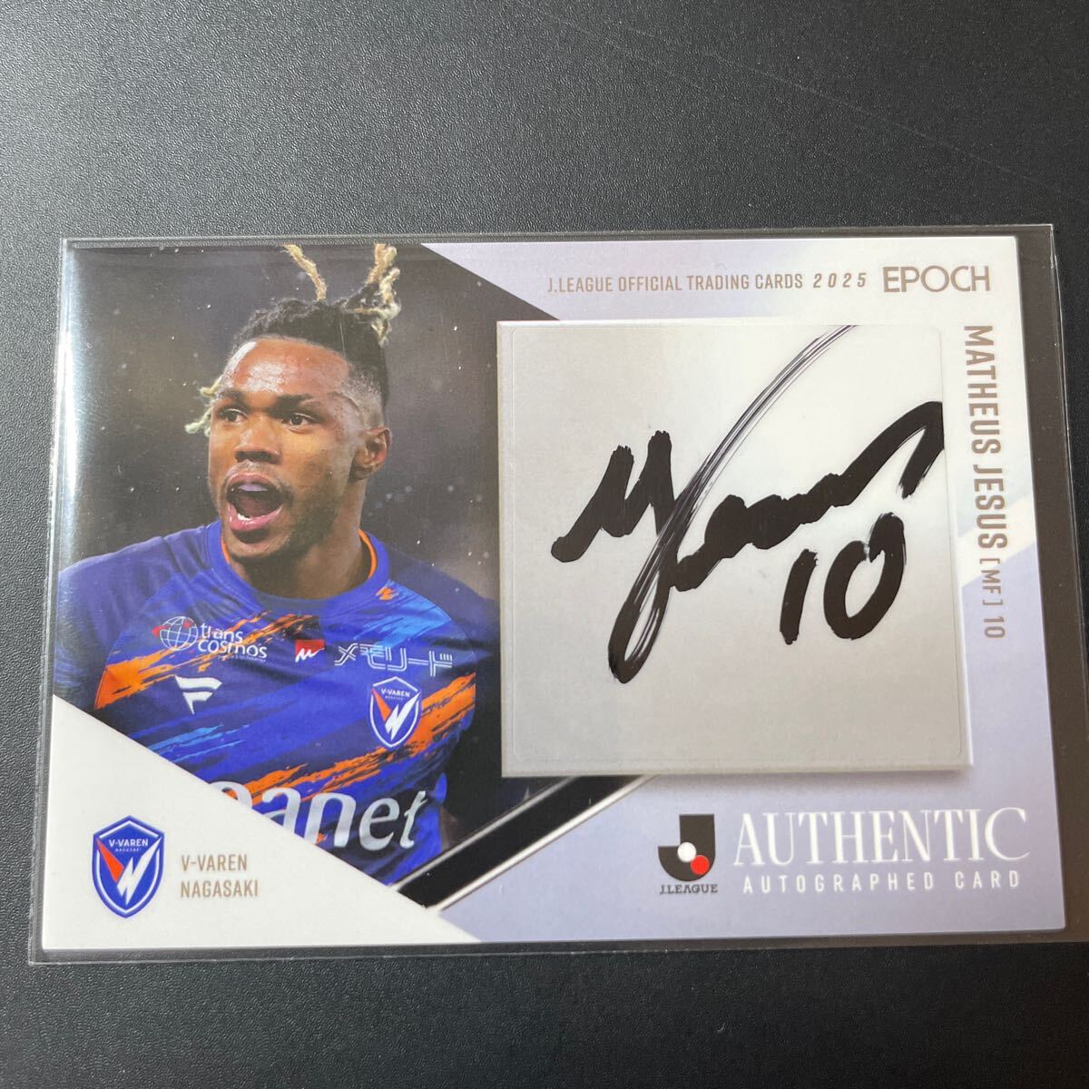 Yahoo!オークション - 2025Jカード 長崎 マテウス ジェズス 直筆サイ...