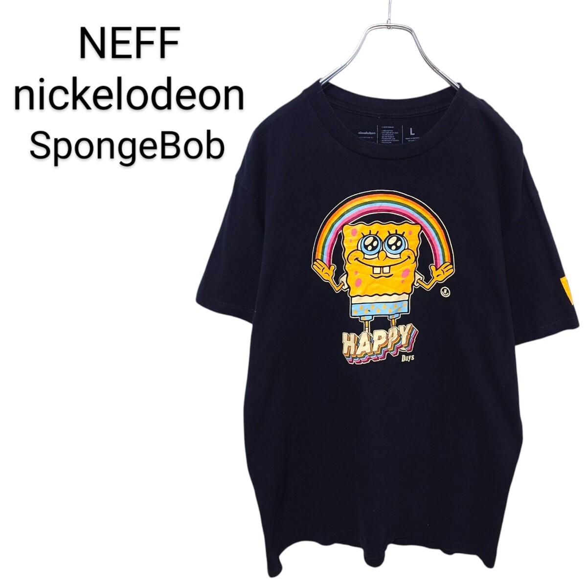 Yahoo!オークション - 希少 NEFF × nickelodeon スポンジボブTシャツ ...