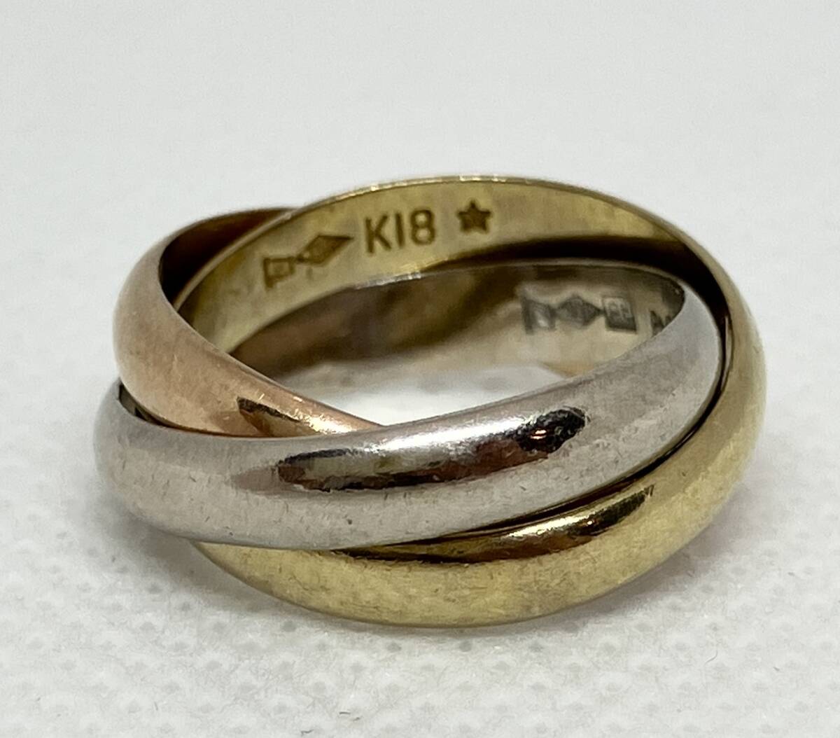 Yahoo!オークション - ギンザタナカ トリニティ #7 K18YG/Pt900/K18PG