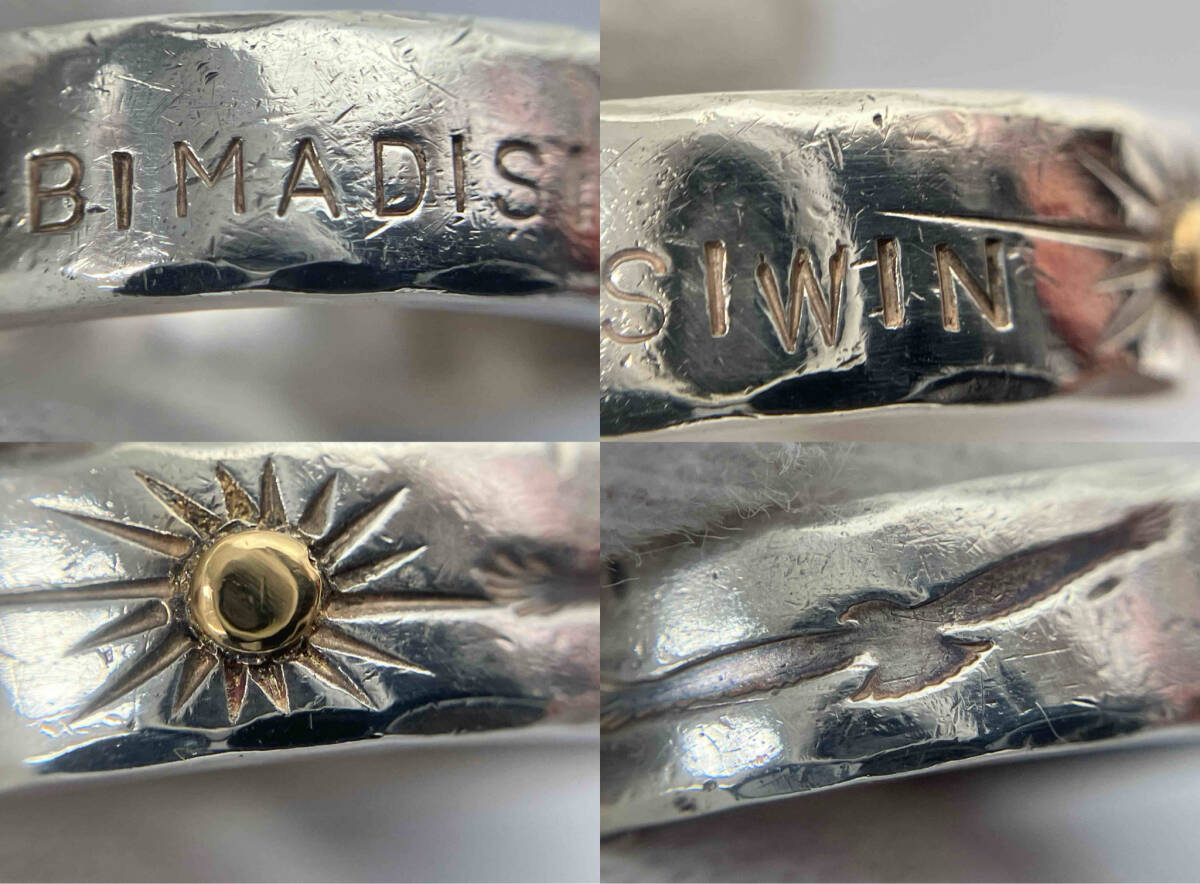 Yahoo!オークション - 【K18／SV】11.5号/金/ゴールド/シルバー/指輪/...