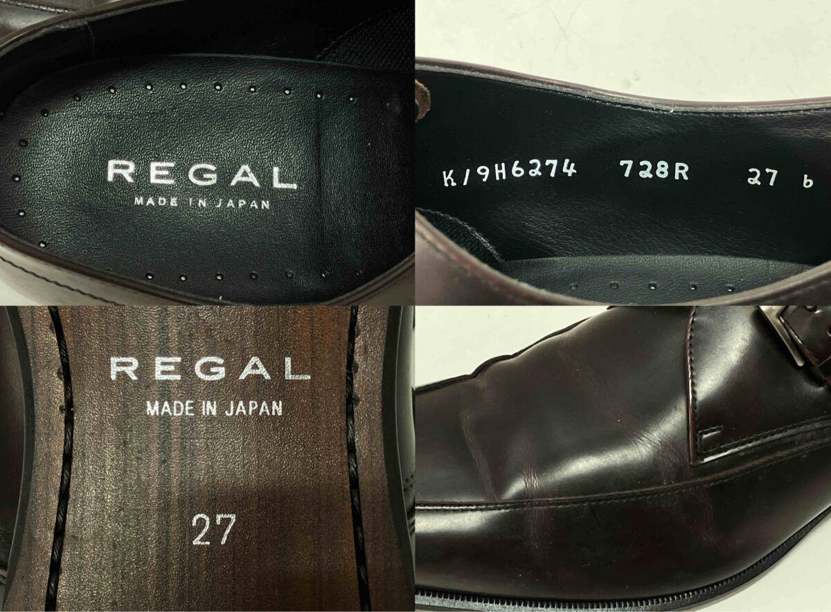 Yahoo!オークション - REGAL リーガル ドレスシューズ 728R モンクスト...