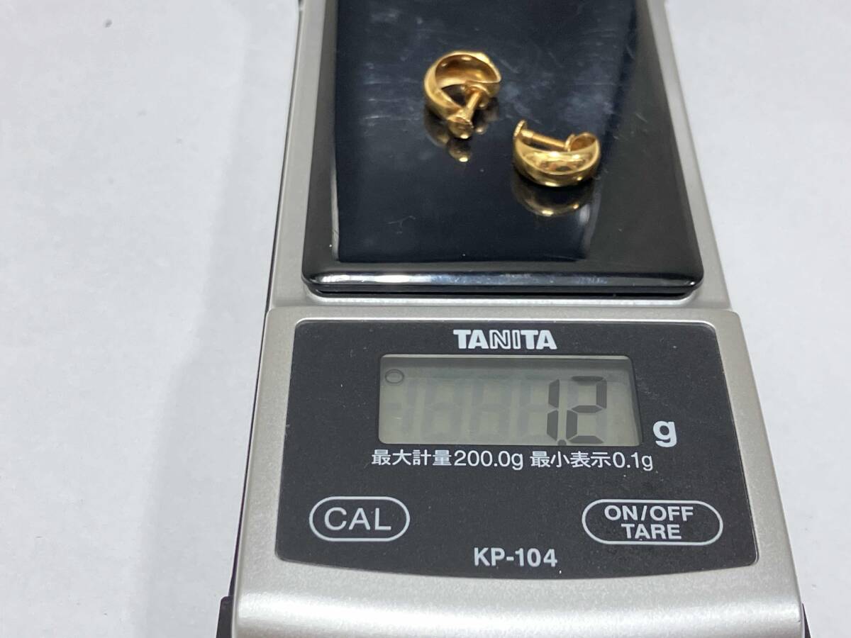 Yahoo!オークション - K18/1.2gイヤリング