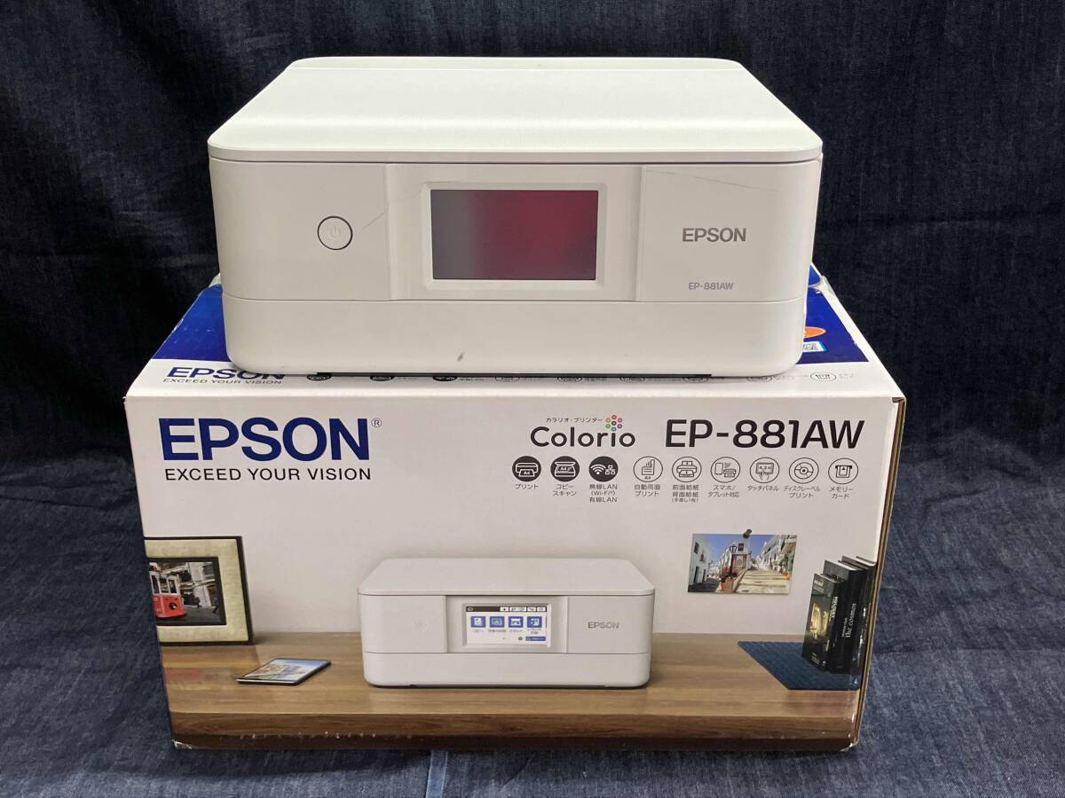 Yahoo!オークション - EPSON カラリオ EP-881A インクジェットプリンタ...