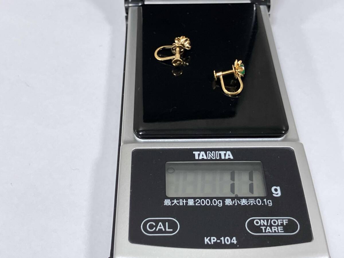 Yahoo!オークション - K18/1.1g/イヤリング