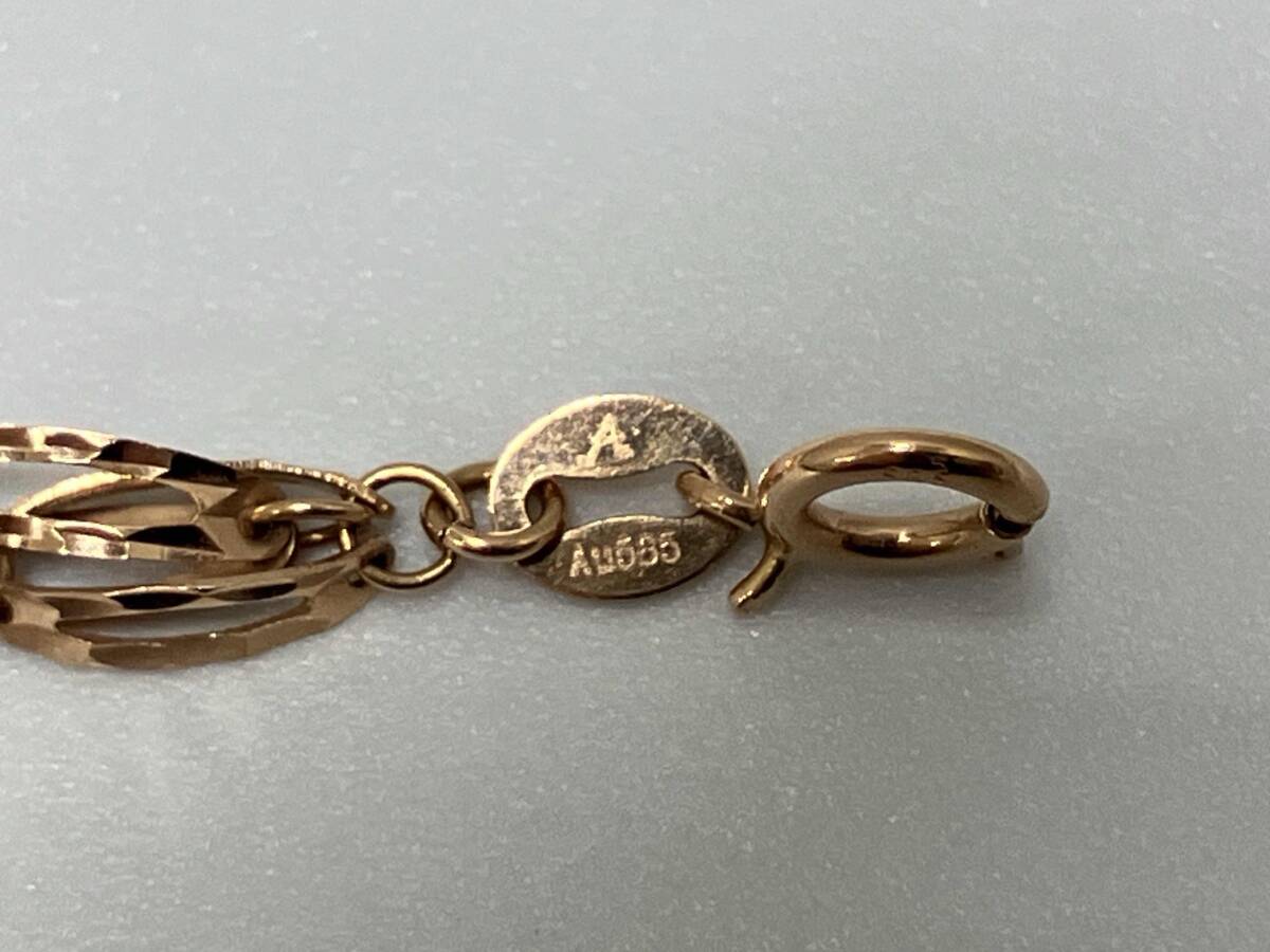 Yahoo!オークション - K14/2.9g/20cmブレスレット