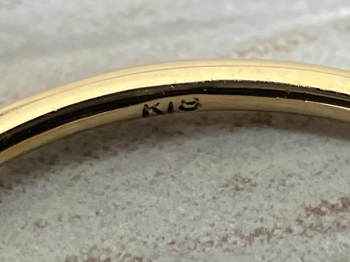 Yahoo!オークション - K18 #8 8号 約0.5g リング 指輪 極細 シンプル ...