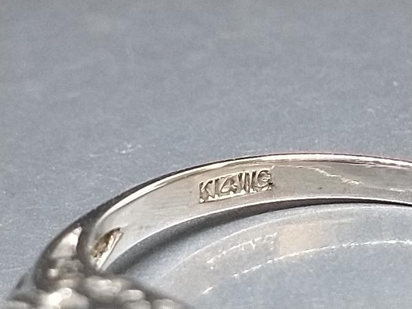 Yahoo!オークション - 仕上済み K14WG ブルーストーン デザインリング ...