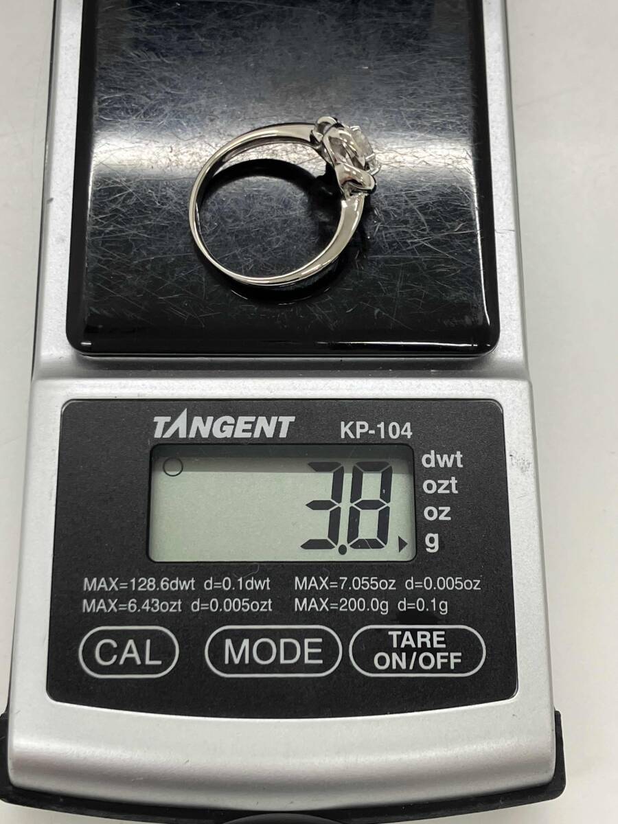 Yahoo!オークション - Pt900 12号 ダイヤ0.02ct リング 3.8g カラース...