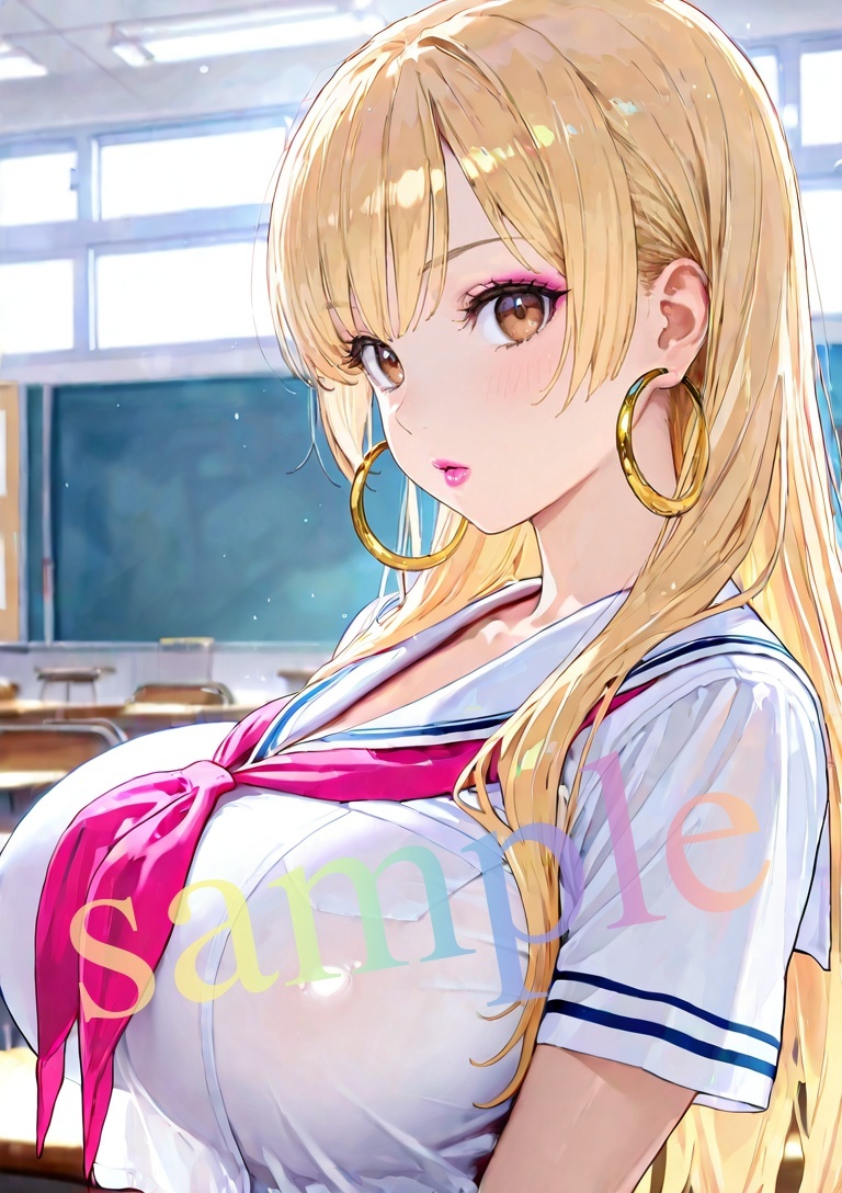 Yahoo!オークション - オリジナル 美女 高画質 A4 ポスター1点物 イラ...