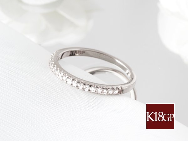 Yahoo!オークション - 15号 / 新品 指輪 K18GP シンプル エタニティ リ...