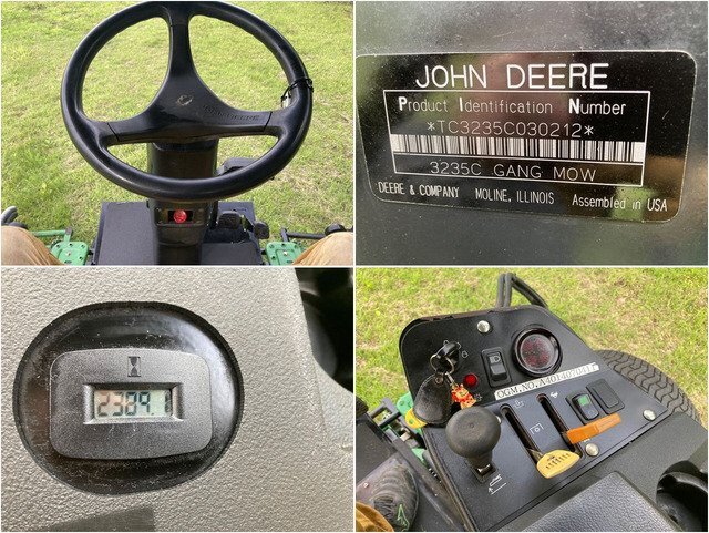 Yahoo!オークション - ジョンディア 3235C 5連リールモア 乗用芝刈機 ...