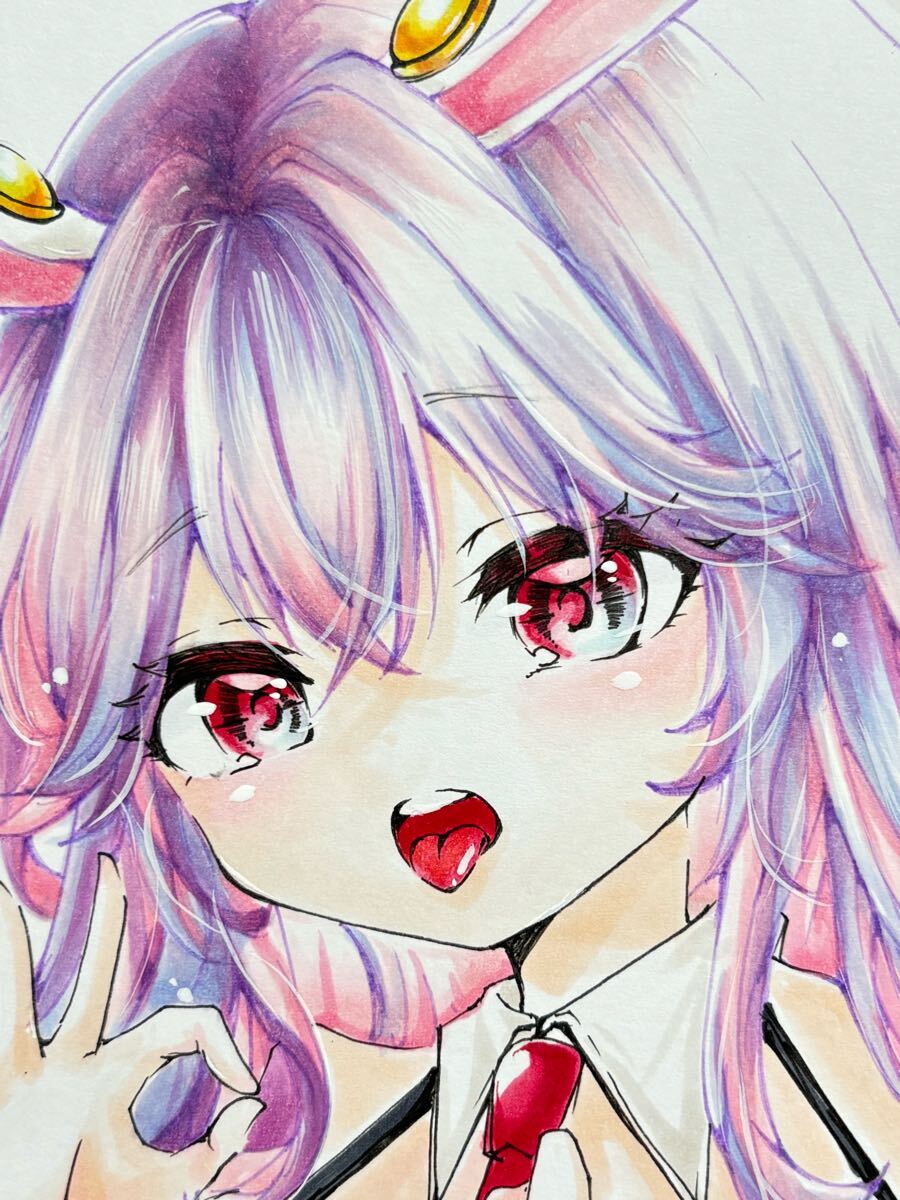 Yahoo!オークション - 同人手描き イラスト A4特選上質紙 鈴仙・優曇華...