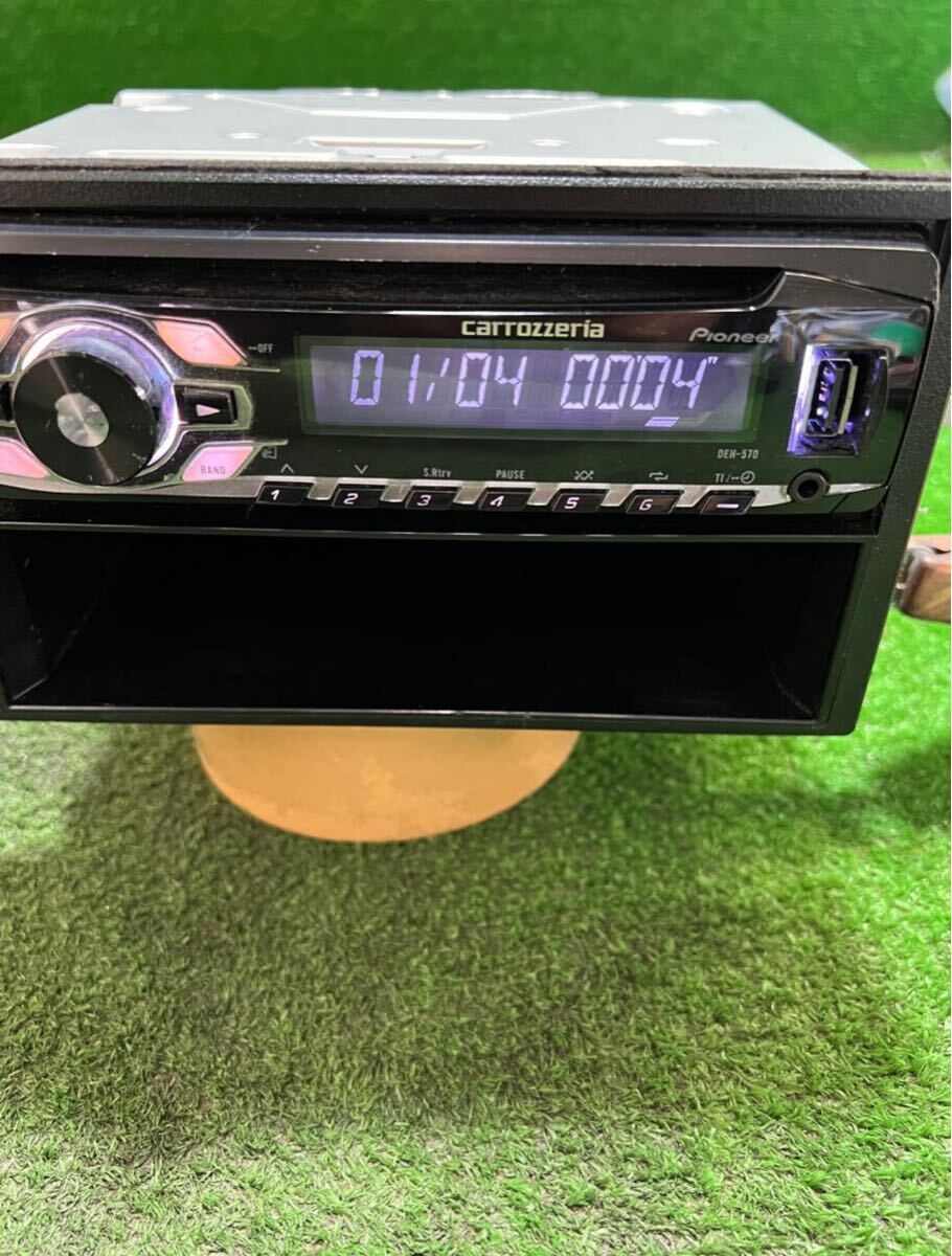 Yahoo!オークション - H6755カロッツェリア DEH-570 パイオニア CDデッ...