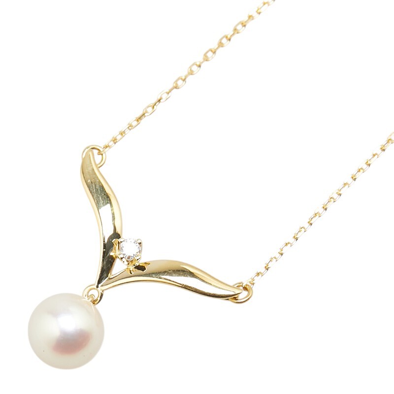 Yahoo!オークション - ミキモト K18YG イエローゴールド パール7.2mm ...