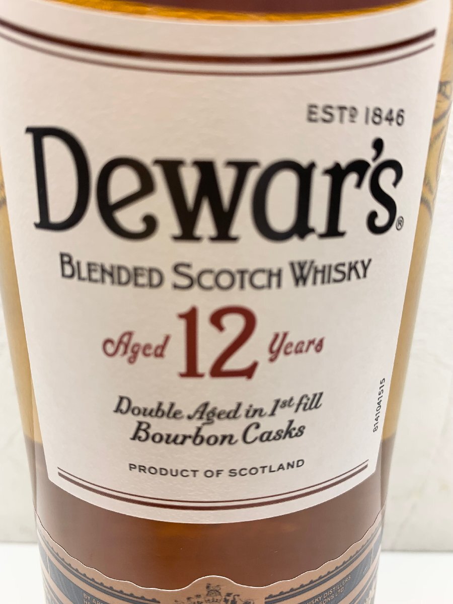 Yahoo!オークション - 【未開栓】Dewars デュワーズ 12年 DOUBLE AGED ...