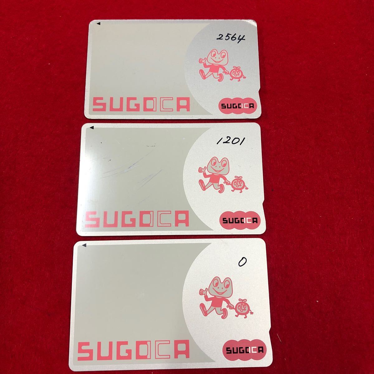 Yahoo!オークション - MH3215 残高あり SUGOCA スゴカ 3枚 交通系ICカ...
