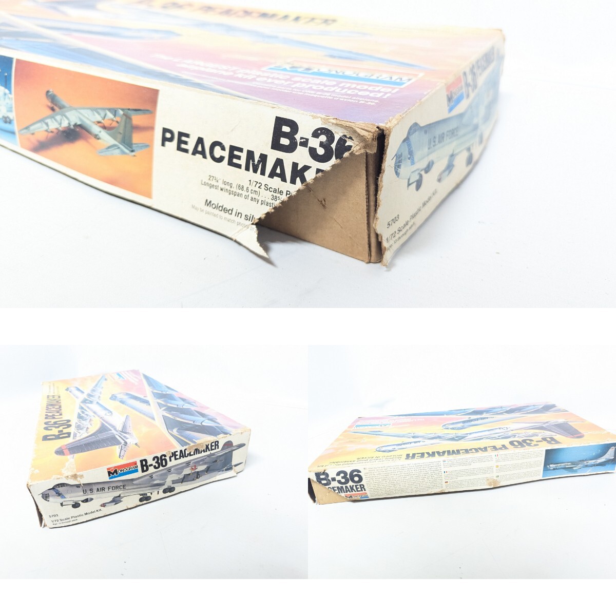 Yahoo!オークション - 希少 未組立 モノグラム 1/72 B-36 PEACEMAKER ...