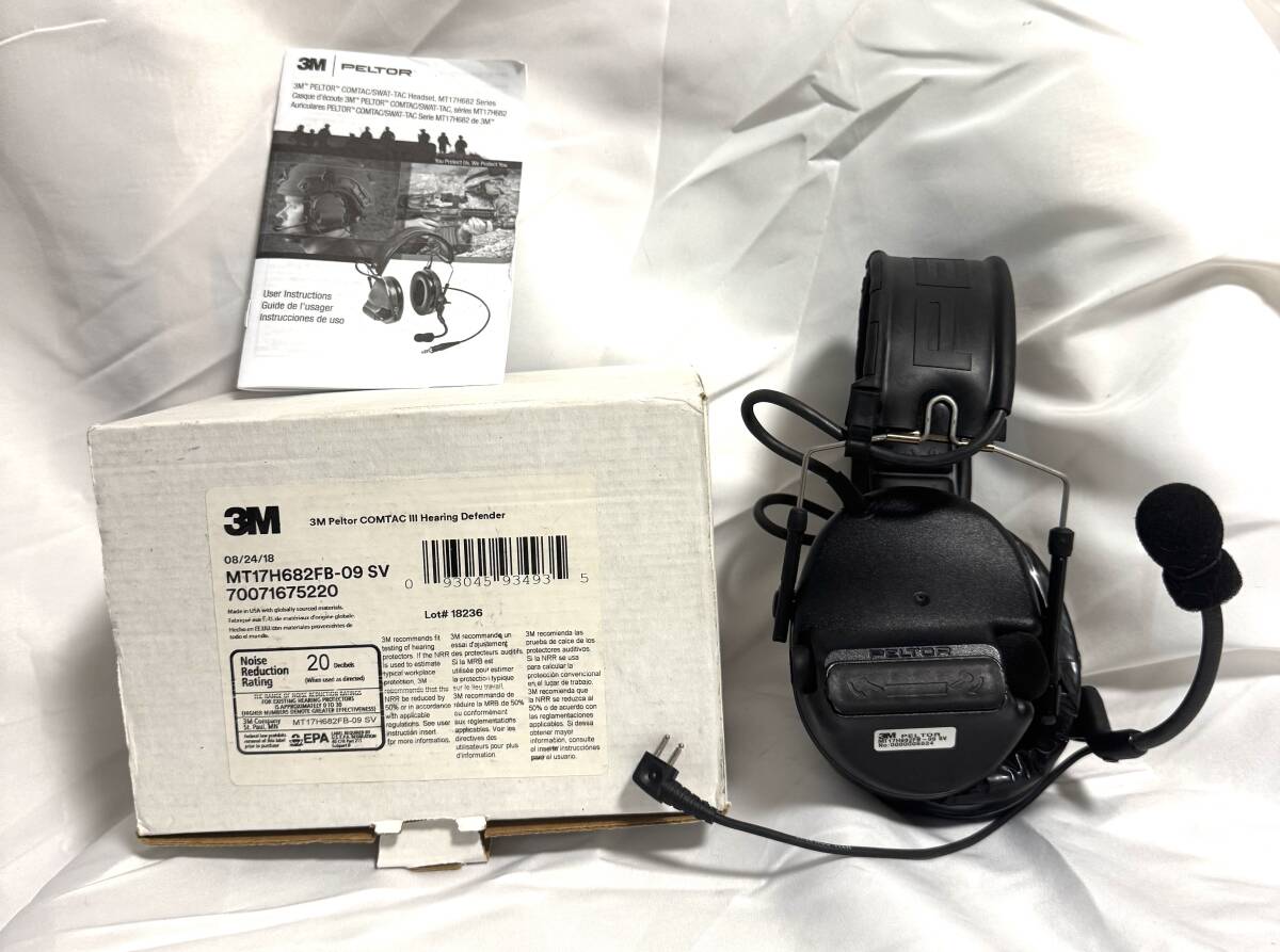 Yahoo!オークション - 実物 PELTOR COMTAC 3 III defender black crye ...