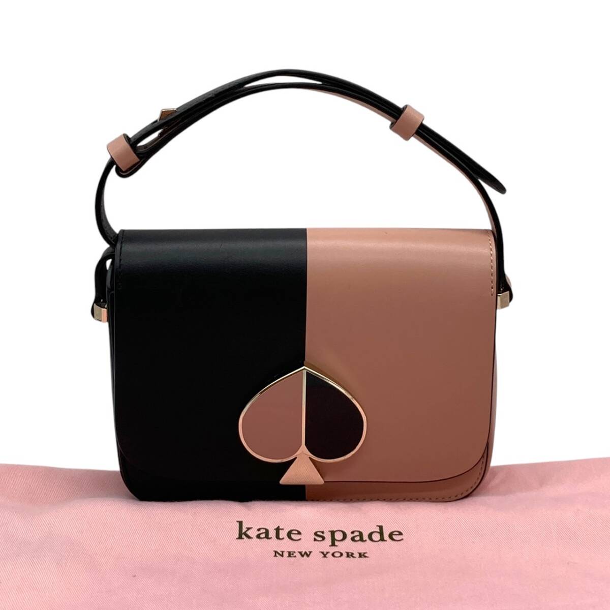 Kate Spade ケイトスペード バイカラー レザー ショルダーバッグ 黒×ピンク系(ショルダー)｜売買されたオークション情報、yahooの商品情報をアーカイブ公開 - オークファン ...