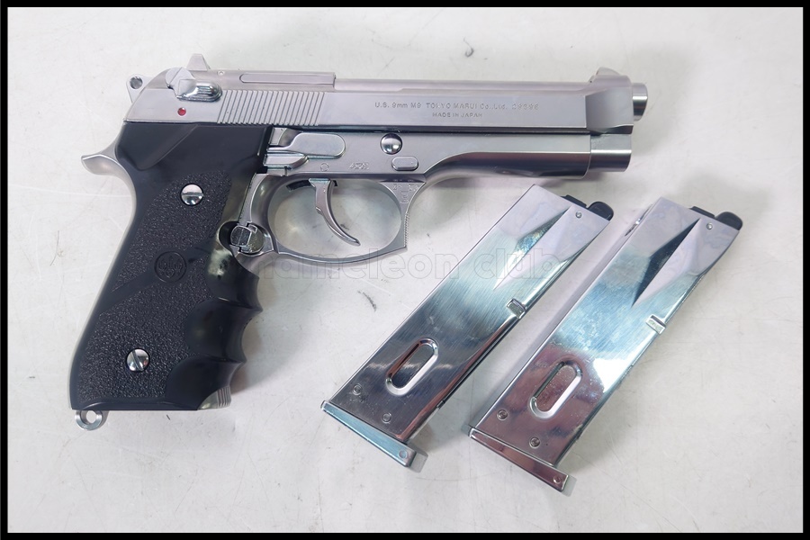 Yahoo!オークション - 東京)東京マルイ ベレッタ M92F クロームステン...